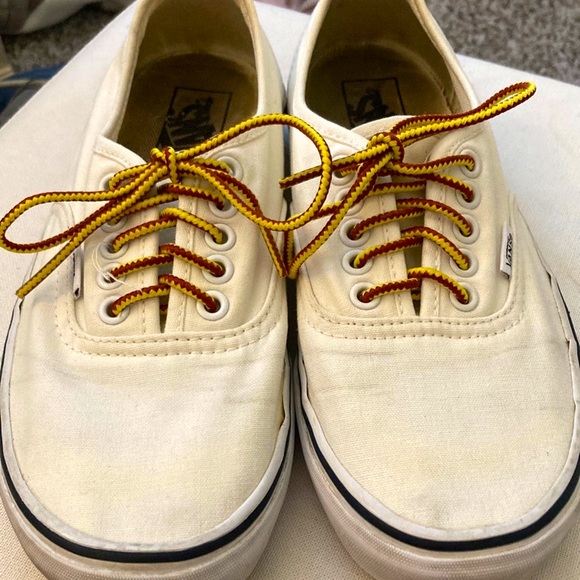 Vans | Shoes | Vans White Yellow Lace Up | Poshmark